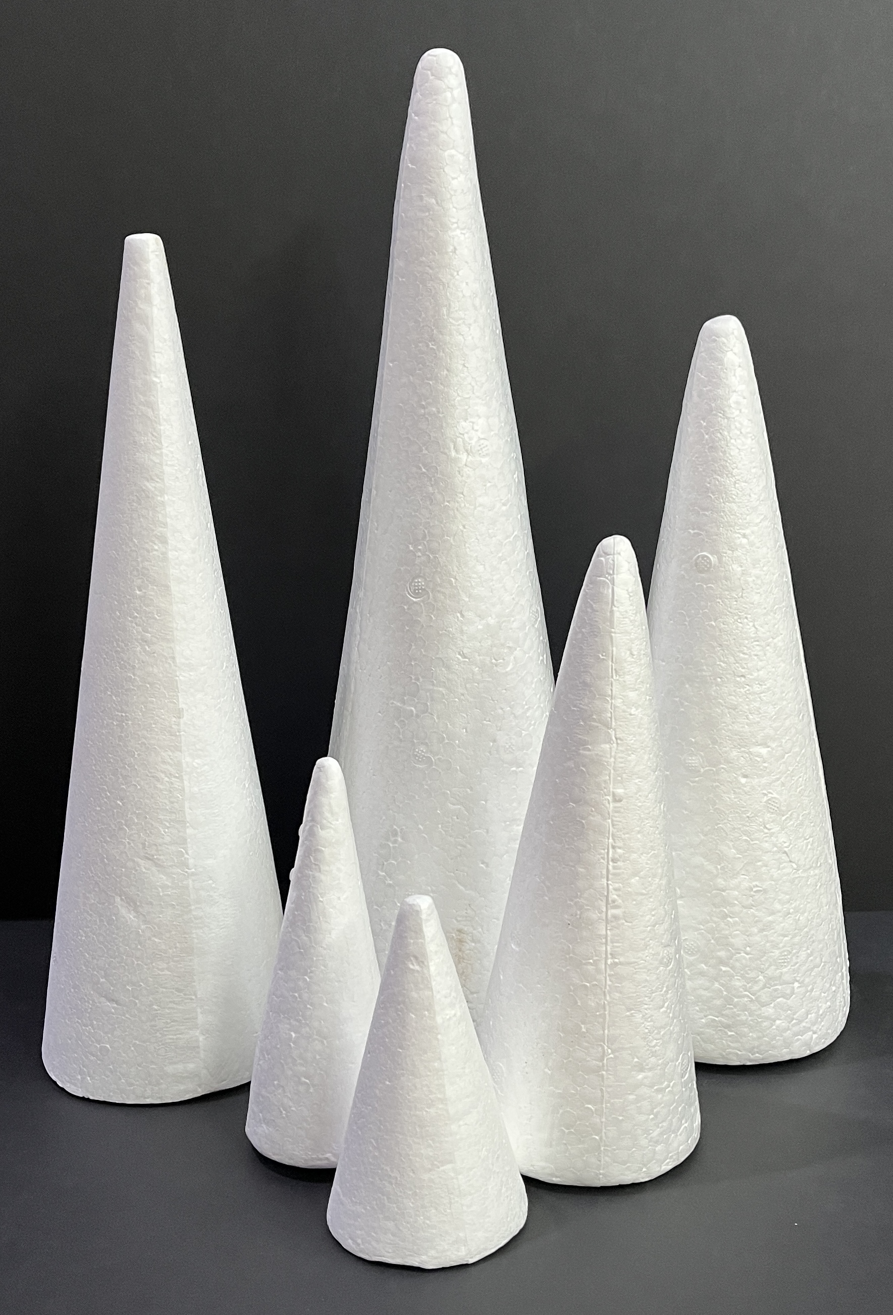 Styrofoam Cone 5", Tulip Productions - art & craft, party, carnival ...